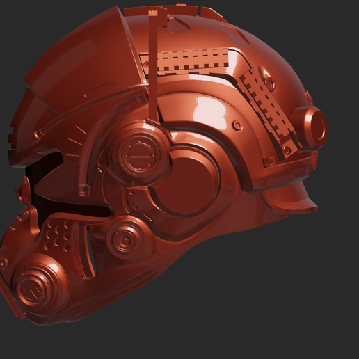 🪖 Printable TitanFall Helmet・ STL File for ・Cults