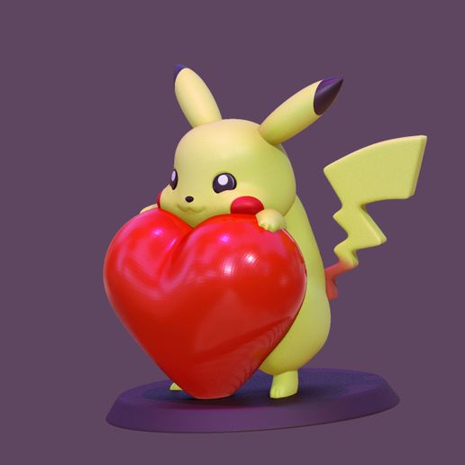Foto Lindo Pikachu Amor Pikachu Pokemon Ideal Regalo San Valentin Dia