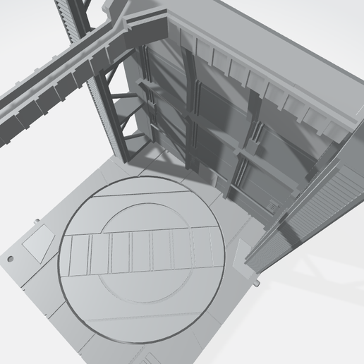 🤖 -MHB01F- Mecha Hangar Bay Base and Wall 01 Fixture 3D print files ...