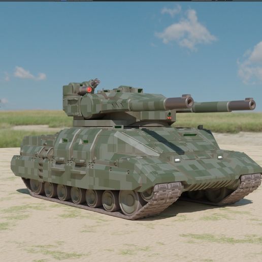 🪖 American Mecha Bahamut Heavy IFV・ 3D File for 3D printing・Cults