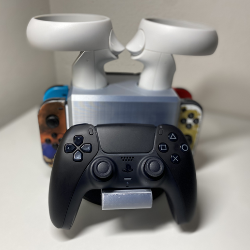 3D file Multi-Controller Holder 🎮 ・Template to download and 3D print・Cults