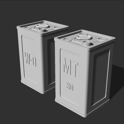 ⛽ 1/35 British 4.8 Gallon Flimsy (2 Diff Markings)・Free STL File for ・Cults