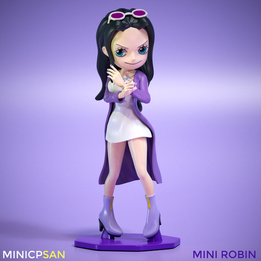 3D file Mini Nico Robin Stampede Outfit 03 - One Piece Anime Figure ...