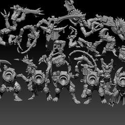 STL file assault intercessors - bodies 🦸 ・Model to download and 3D print・Cults