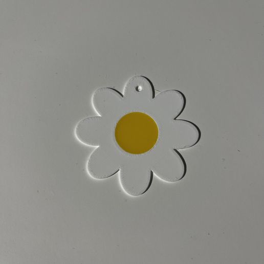 💐 DAISY FLOWER 7 KEYCHAIN・ STL File for 3D printing・Cults