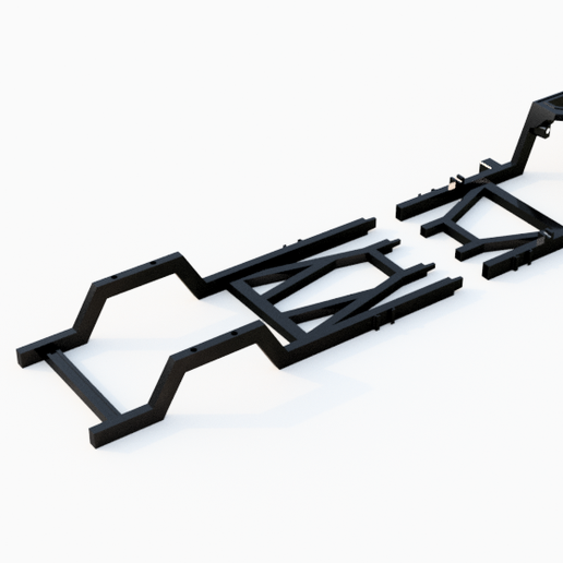 🖼️ FRAME 56 FORD F100 FOR 1/25 MODEL KIT. Chip Foose FD100 slammed ...