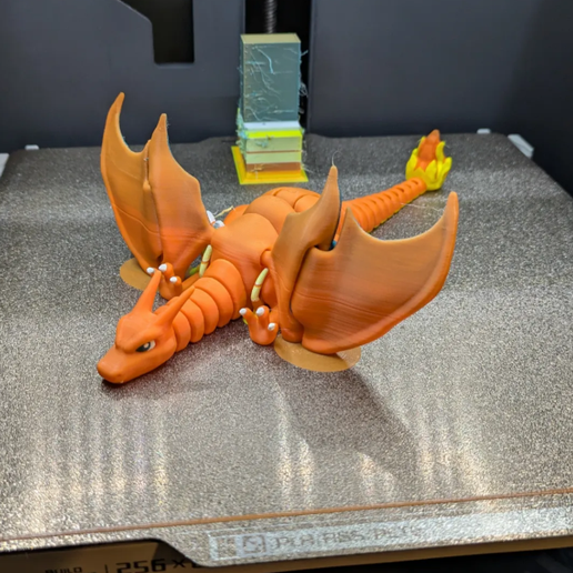 🐉 Charizard - Pokémon Flexi Articulado・Archivo STL para Impresión 3D・Cults
