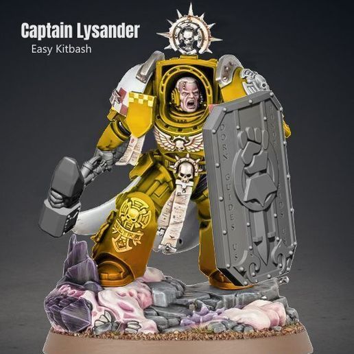 👾 Captain Lysander Easy kitbash・ 3D File for 3D printing・Cults