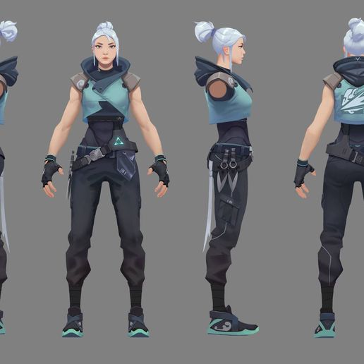 🦸 Valorant - Jett・Free STL File for 3D printing・Cults