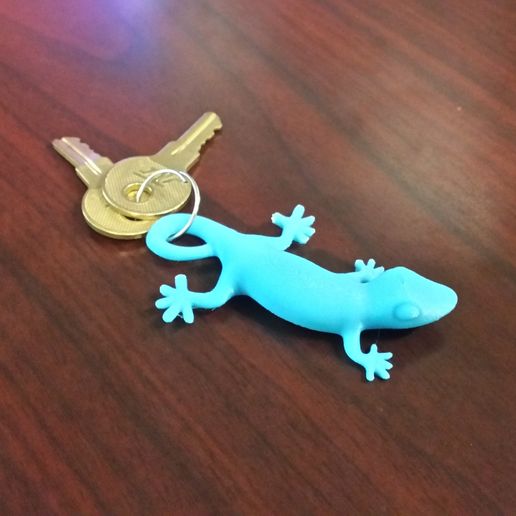 🗝️ Gecko keychain・ STL File for 3D printing・Cults