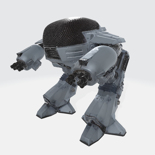 🤖 Robocop - Miniature ED209・ STL File for 3D printing・Cults