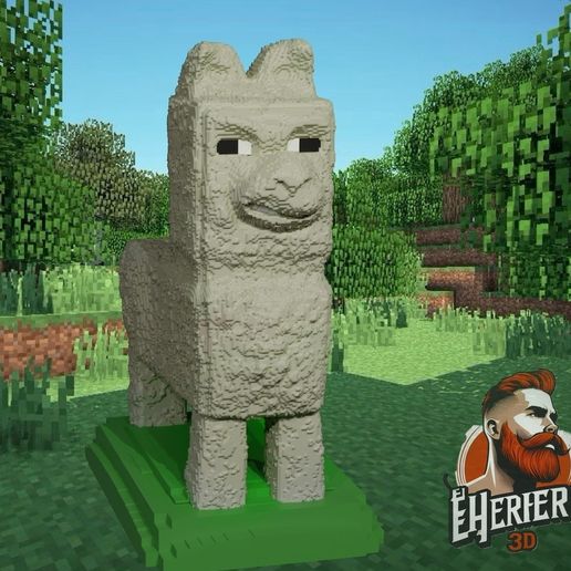 🦙 Minecraft Llama Movie・Archivo STL para Impresión 3D・Cults
