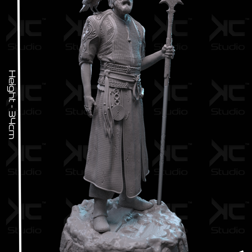 👦 Odin - God Of War Ragnarok FanArt・ STL File for 3D printing・Cults