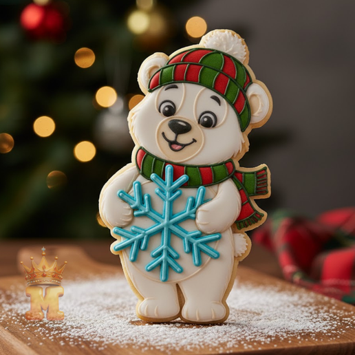 🧸 Teddy Bear Christmas Cookie Cutter・ STL File for 3D printing・Cults