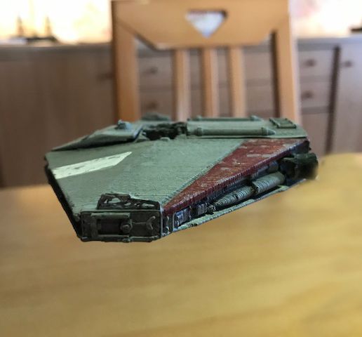 🔺 "Triangle" Ship from Galactica ragtag fleet・Free 3D File for ・Cults