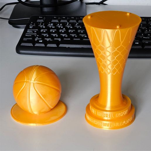 🆕 NEW NBA MVP FINALS TROPHY - Bill Russell・ STL File for 3D printing・Cults