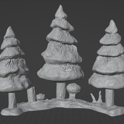 🎲 Pine Trees for Tabletop Wargaming Scatter Terrain or Scenery・Free STL ...