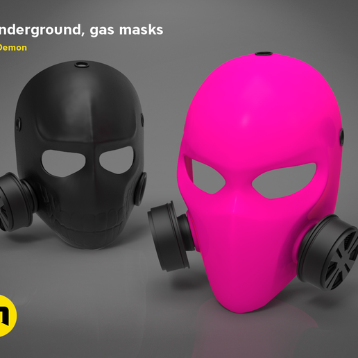 🤣 Laughing Gas Mask - 6 underground・ 3D File for ・Cults