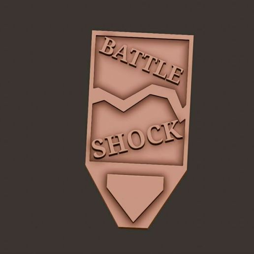 🔨 Battle Shock Token・Free STL File for ・Cults