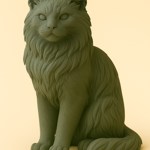 🐱 Maine Coon Cat 3D model・ STL File for 3D printing・Cults