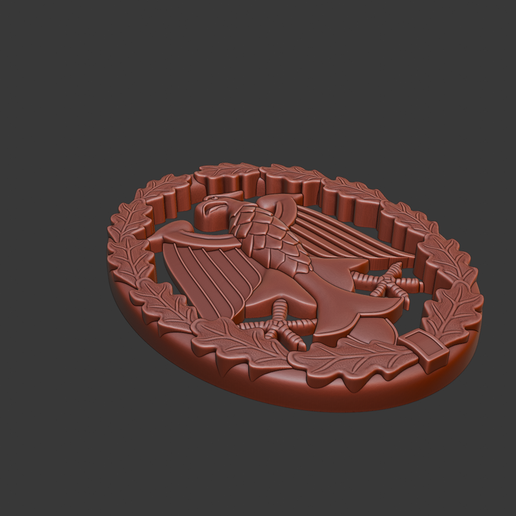 📛 German Armed Forces Badge Bundeswehr 3d relief .stl file・ STL File ...