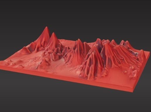 ⛰️ MOUNTAIN4 3D STL MODEL mountain・ STL File for 3D printing・Cults