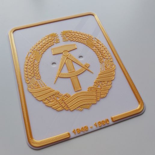 Free STL file Moped / moped license plate for Simson, original DDR IFA ...