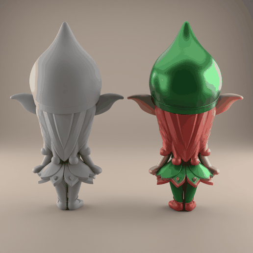 🧝 Charming 3D Elf Figurine STL File for Decor・ STL File for 3D printing ...
