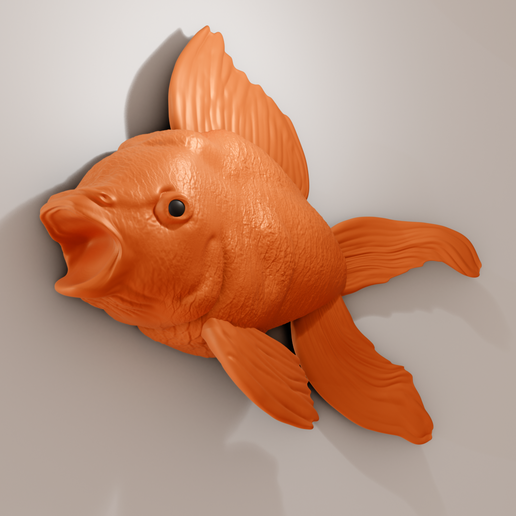 STL file gold fish wall mount sculpture mouth open stl 🐠 ・3D print ...