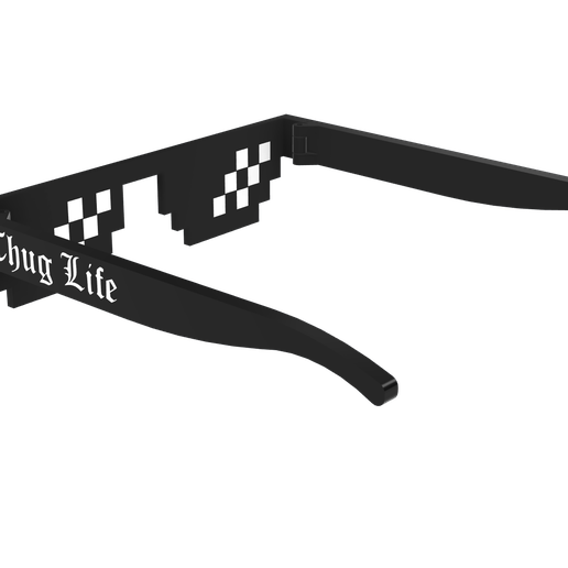 👓 Thug Life Glasses・Free 3MF File for 3D printing・Cults