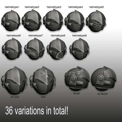 🛰 Interstellar Soldiers - Crusader Pattern Helmets - Dark Space ...