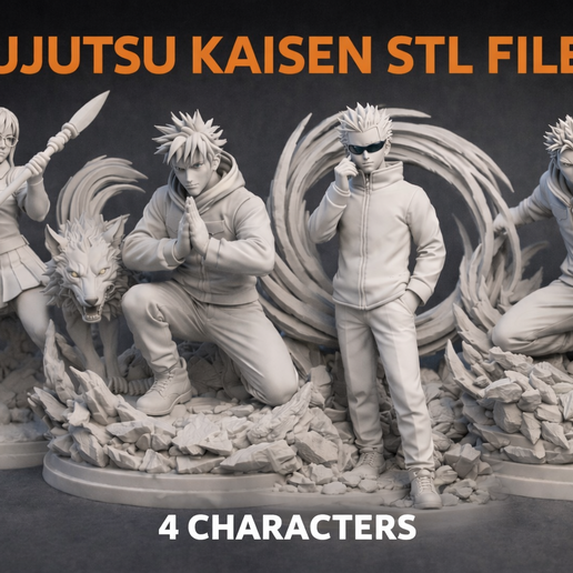👾 Jujutsu Kaisen Bundle・ STL File for 3D printing・Cults
