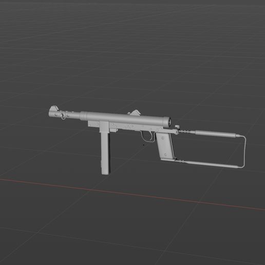 OBJ file Swedish M45 submachine gun digital model material 🔫 ・3D print ...