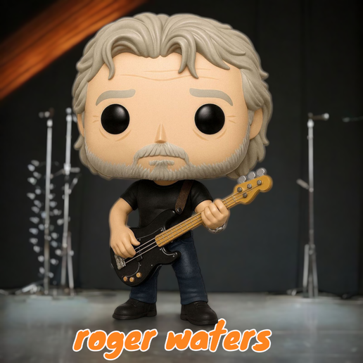 🎨 Roger Waters Funko Pop - Pink Floyd・ STL Datei für 3D-Druck・Cults