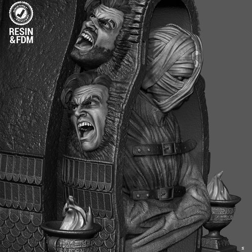 🌙 WICKED MARVEL MOON KNIGHT SCULPTURE : TESTED AND READY FOR 3D ...