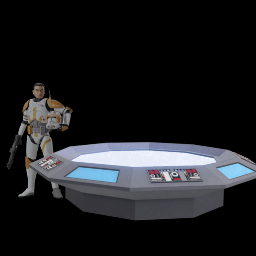 ⭐ Star Wars Holo Table (Anaxes Command Center) for 3.75" and 6" figures ...