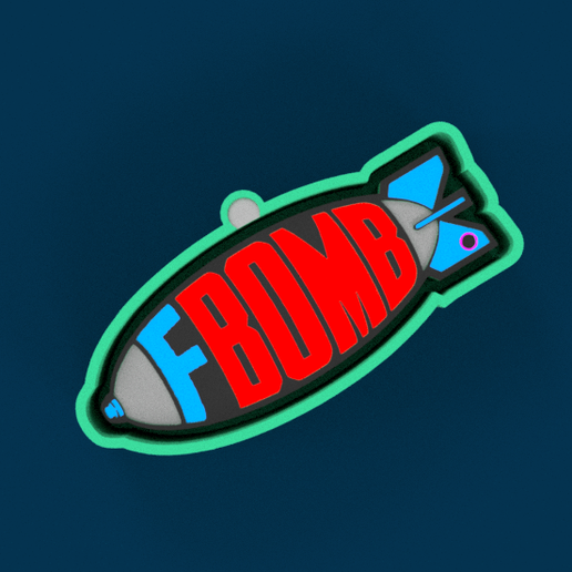 💣 F Bomb – Bold & Funny Freshie Mold・Arquivo STL para Impressão 3D・Cults