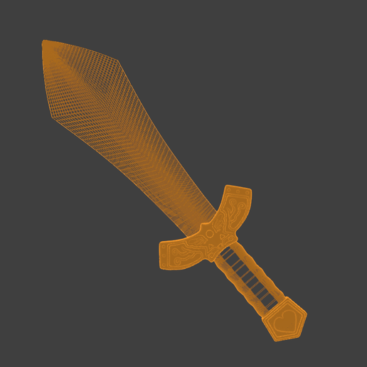 🗡️ Kris's Sword (Deltarune)・ 3D File for 3D printing・Cults