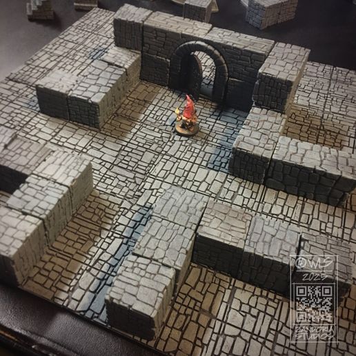 🎲 Basic Dungeon Blocks, Tabletop RPG Terrain・ 3D File for 3D printing・Cults