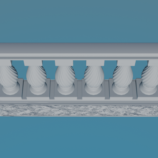 🚧 Balustrade 3d model・ STL File for 3D printing and CNC machining ...