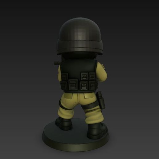 🔫 counter strike 1.6 cs half life chibi・ STL File for 3D printing・Cults