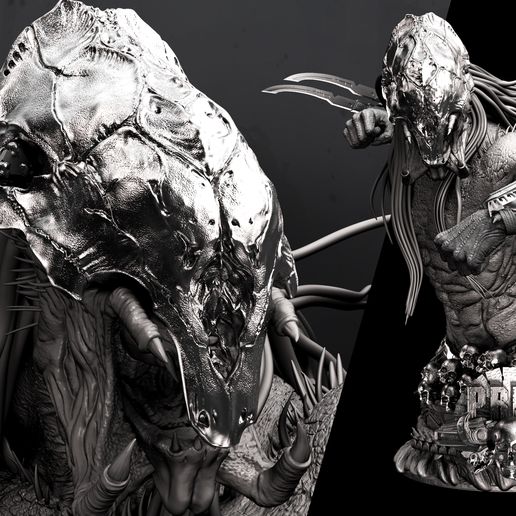 🎬 Wicked Movies Predator Bust: Tested and ready for 3d printing・ 3D ...
