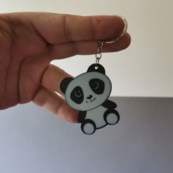 STL file Cute Panda keychain 🐼 (3MF)・3D printing model to download・Cults
