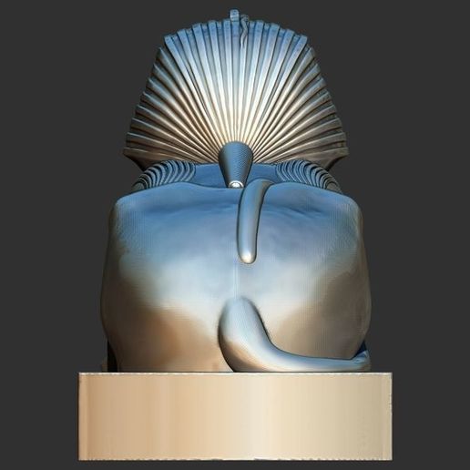 3D file egyptian pharaoh Sphinx of Hatshepsut Statue 3d printable model ...