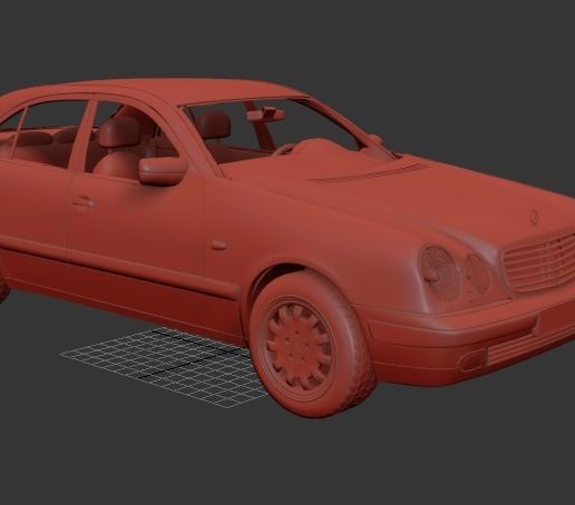 🚗 Mercedes Benz E class W210 седан 1996・Бесплатный STL для 3D-печать・Cults