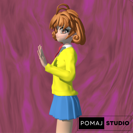 👾 Corrector Yui Kasuga Diorama Fanart Figure - Classic 90s Anime・ STL ...