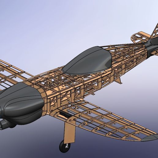🚁 Sharp Nemesis NXT 82" (2093mm) - DXF Plans and CAD FILES・ 3D File for ...