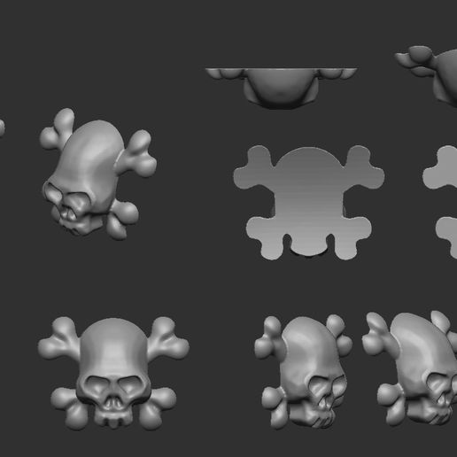 STL file Skull symbol 💀 ・3D printer design to download・Cults
