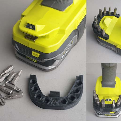 STL file Ryobi One+ Bit 🧰 ・Design to download and 3D print・Cults