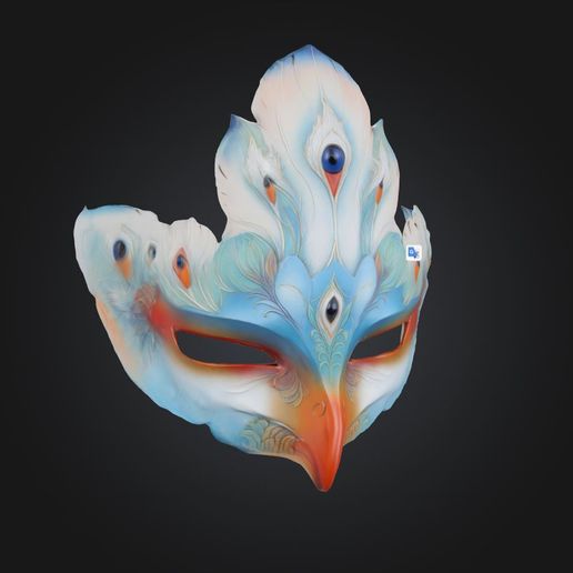 🦢 Masquerade Swan Mask - Prom Animal Swan Bird Embroidered Mask 3D ...
